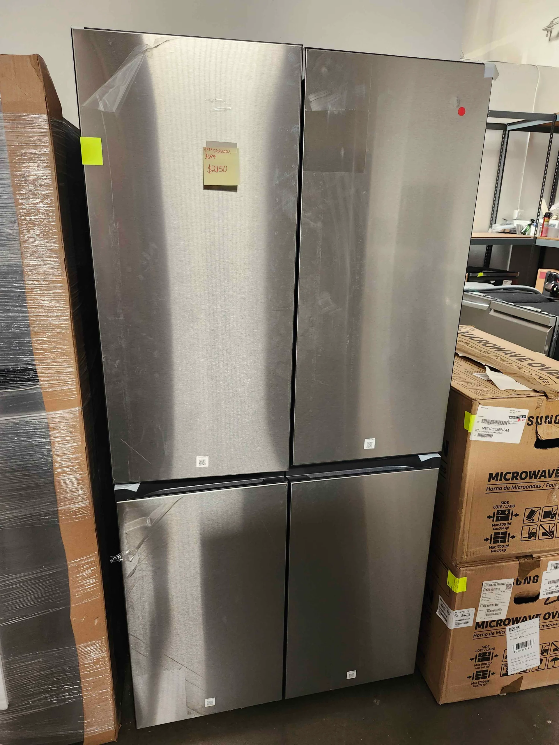 Samsung 29 cu. ft. Bespoke 4-Door Flex™ French Door Refrigerator with ...