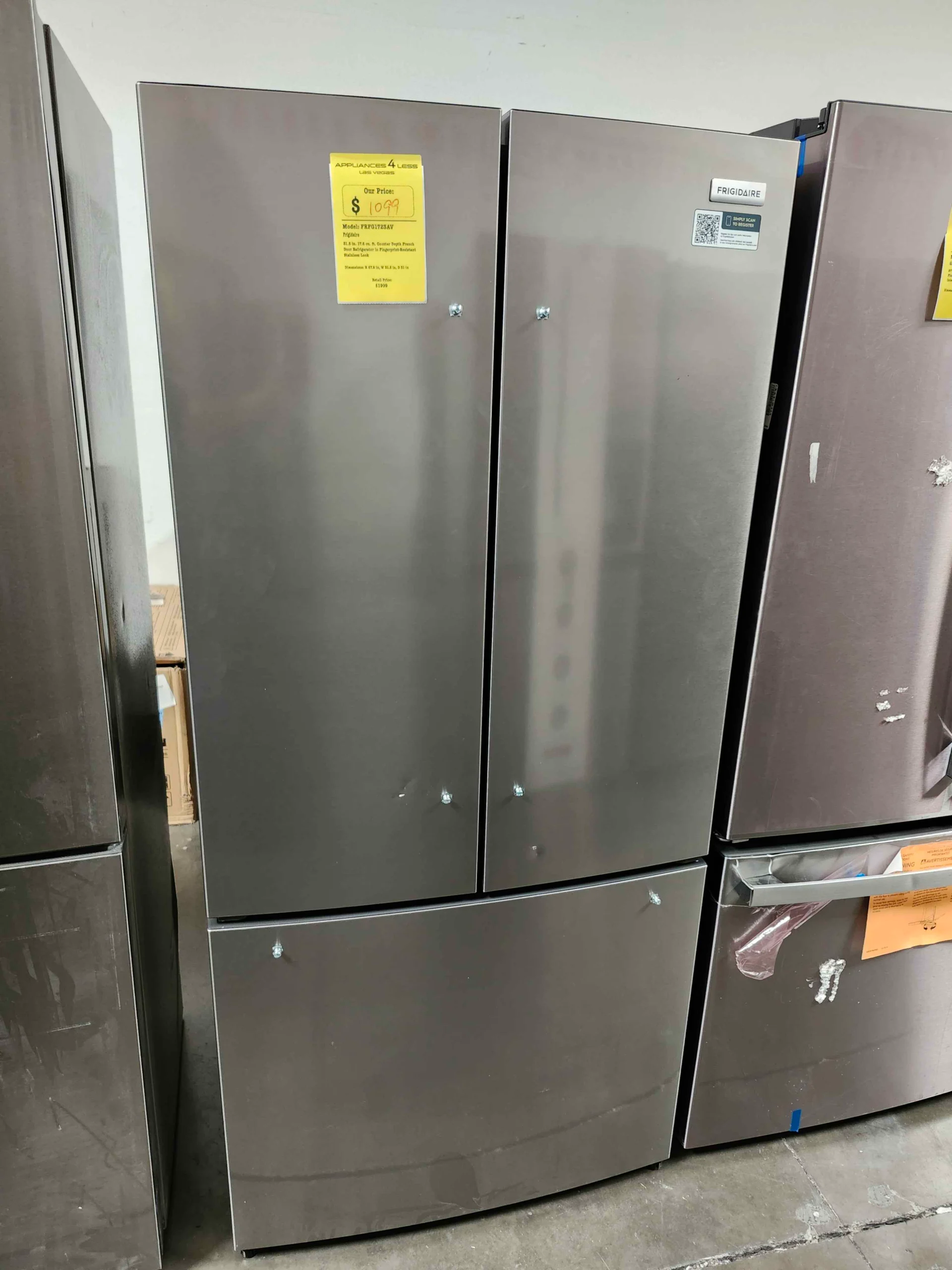 Frigidaire 17.6 cu. ft. Counter-Depth French Door Refrigerator – Model ...
